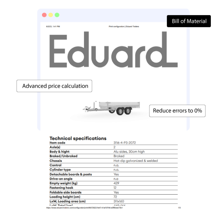 Eduard - Configurator for Trailers | Expivi 3D