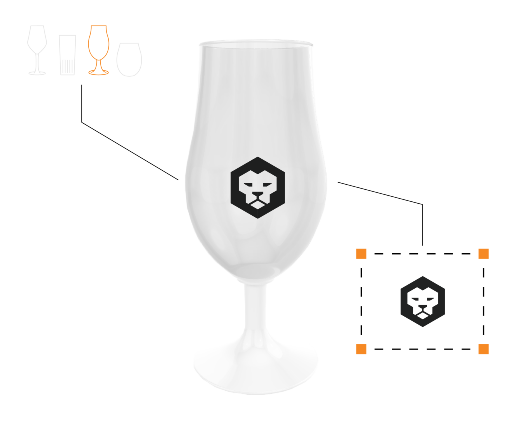 Happy Glass - Configure and personalize glassware | Expivi 3D